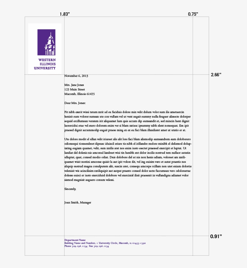 Download Single-sheet Letterhead Sample - Footer On Business Letter ...