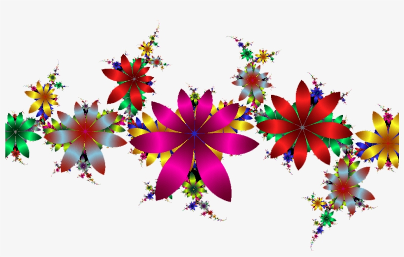Colourful Floral Design Png - New Flowers Png Transparent PNG ...