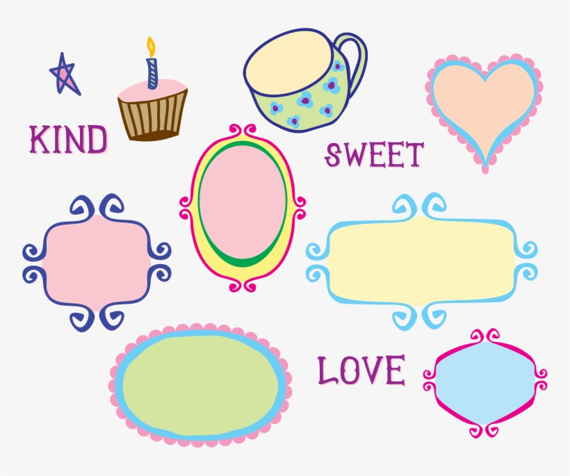 Medium Image - Clipart Cute Borders Transparent PNG - 756x605 - Free ...