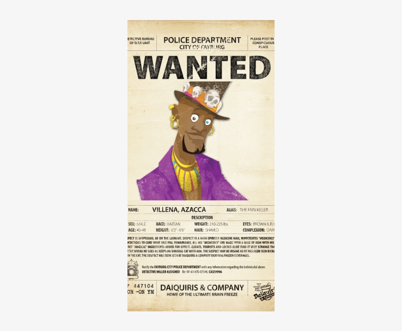 Daq Wanted Poster-300x800 - Cartoon Transparent PNG - 300x800 - Free ...