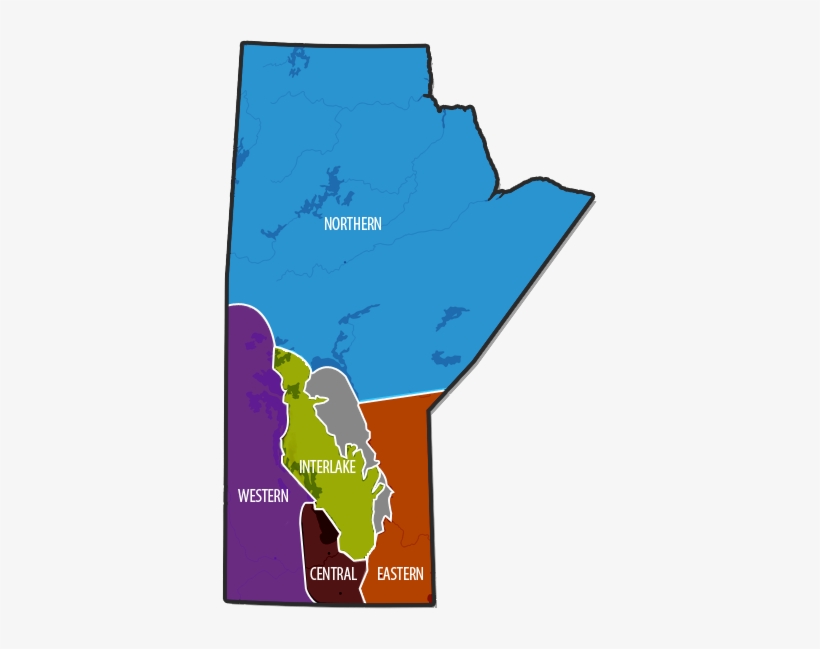 Please Select A Region From The Map Below To See Club - Map Of Manitoba ...