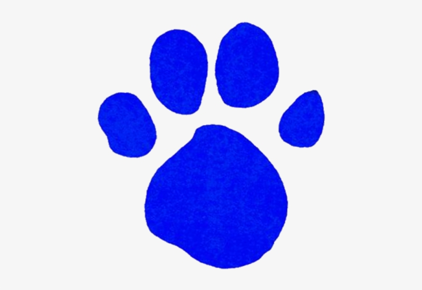 Blue Paw Print Background