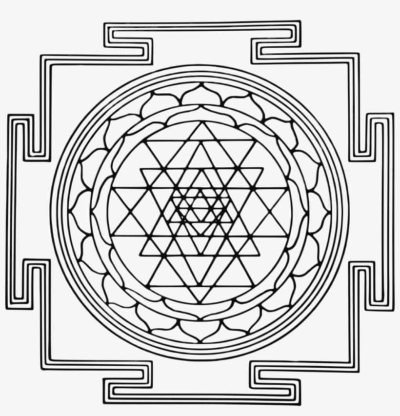 1032px-sri Yantra Svg - Sri Yantra Transparent PNG - 1032x1024 - Free ...