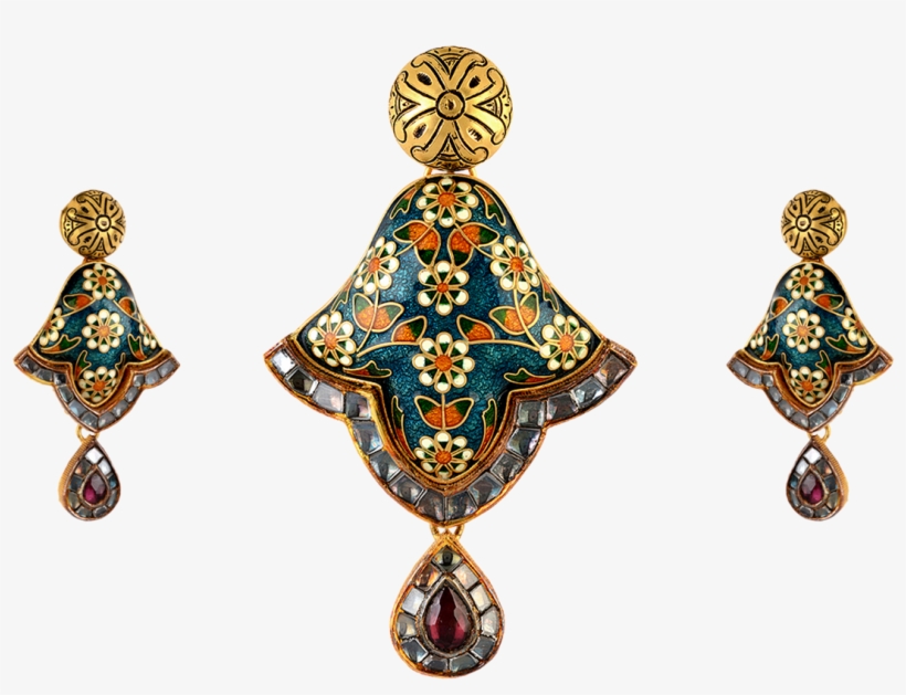 Orra Gold Pendant Set - Orra Jewellery Transparent PNG - 1200x1000 ...