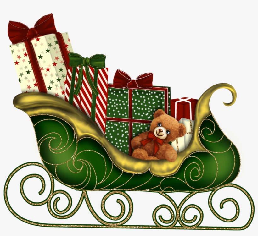 Element02 - Christmas Sleigh Clipart Transparent PNG - 1280x1059 - Free ...