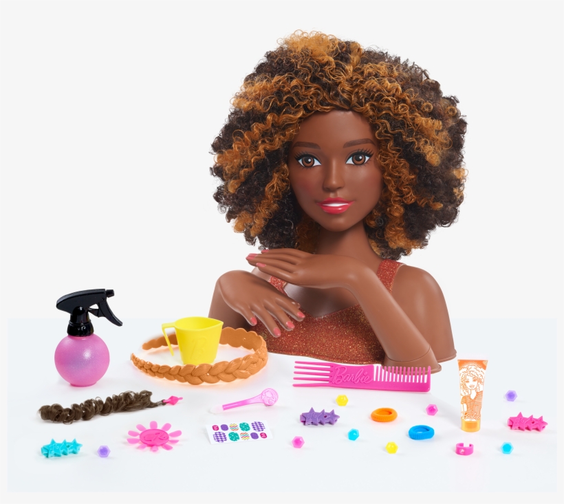 Download Barbie Deluxe Styling Head - HD Transparent PNG - NicePNG.com