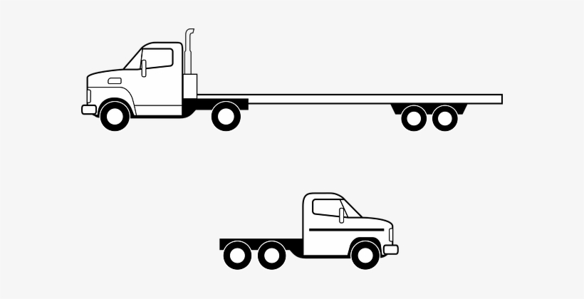 Trucks Flatbed Trucking Vehicle Transport - Flatbed Truck Side View ...