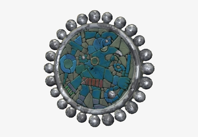 Silver Mosaic Inca Ear Ring U1 - Concrete Transparent PNG - 697x537 ...