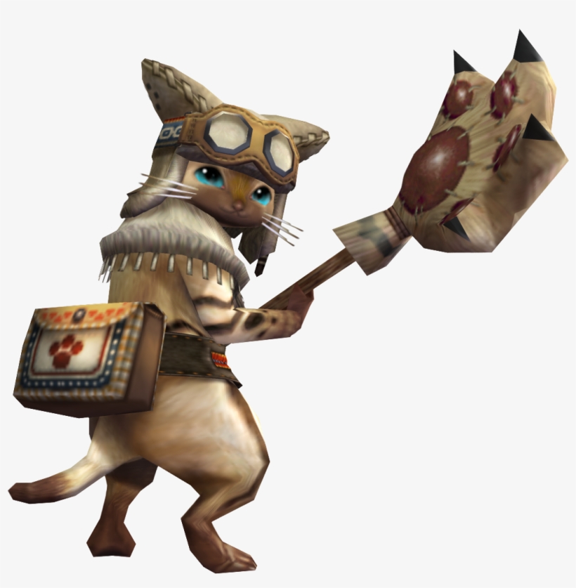 Monster Hunter "nyannyan Stick" - Monster Hunter Felyne Transparent PNG ...