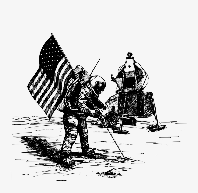 Apollo, Moon Landing, Nasa, Usa, Space Travel - Apollo 11 Clip Art ...