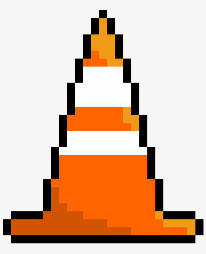 Download Traffic Cone - Pixel Art Star - HD Transparent PNG - NicePNG.com
