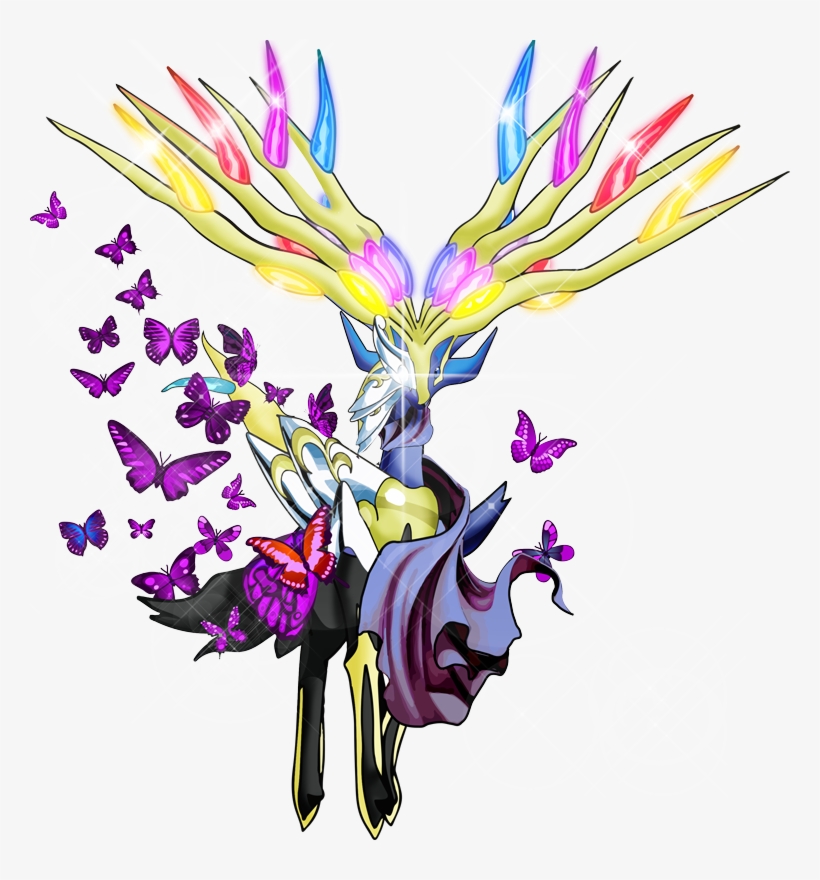 Mega Xerneas Pokédex - Pokemon Xerneas Mega Evolution Transparent PNG ...