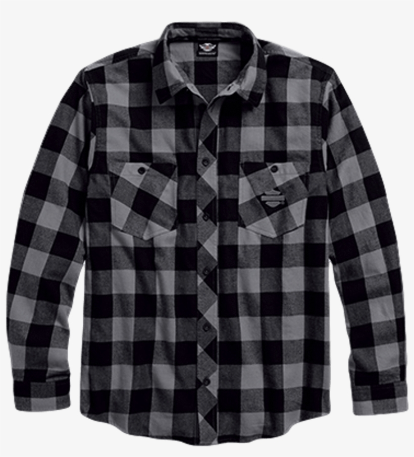 Harley Davidson Brushed Plaid Flannel Shirt 96467-18vm - Harley ...
