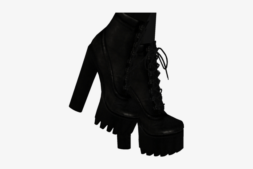 Bold Black Boots Texture Imvu Shop - Shoe Transparent PNG - 800x491 ...