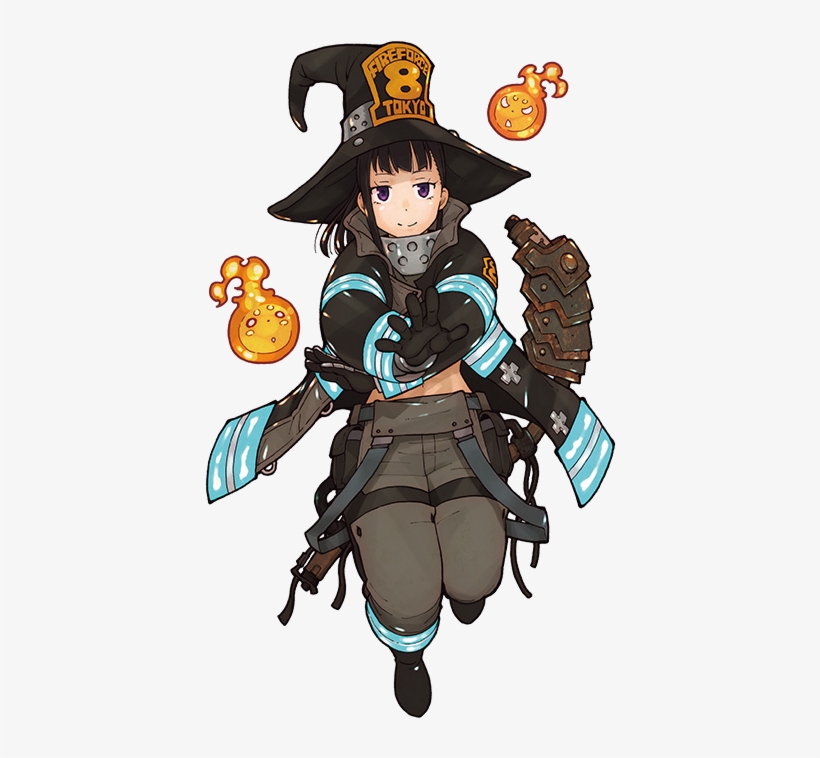 Maki's Appearance - Atsushi Ohkubo Fire Force Transparent PNG - 608x808 ...