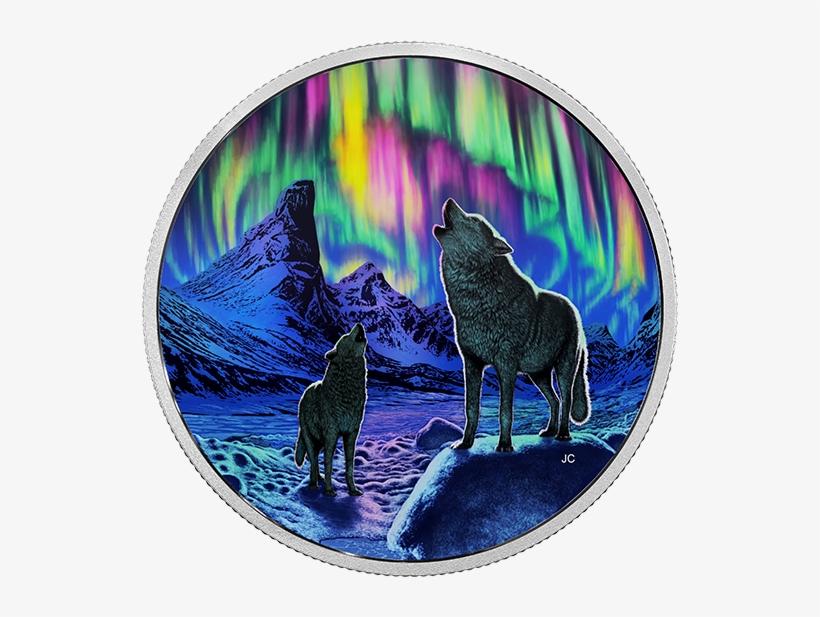 Fine Silver Glow In The Dark Coin Northern Lights In - Canadian ...