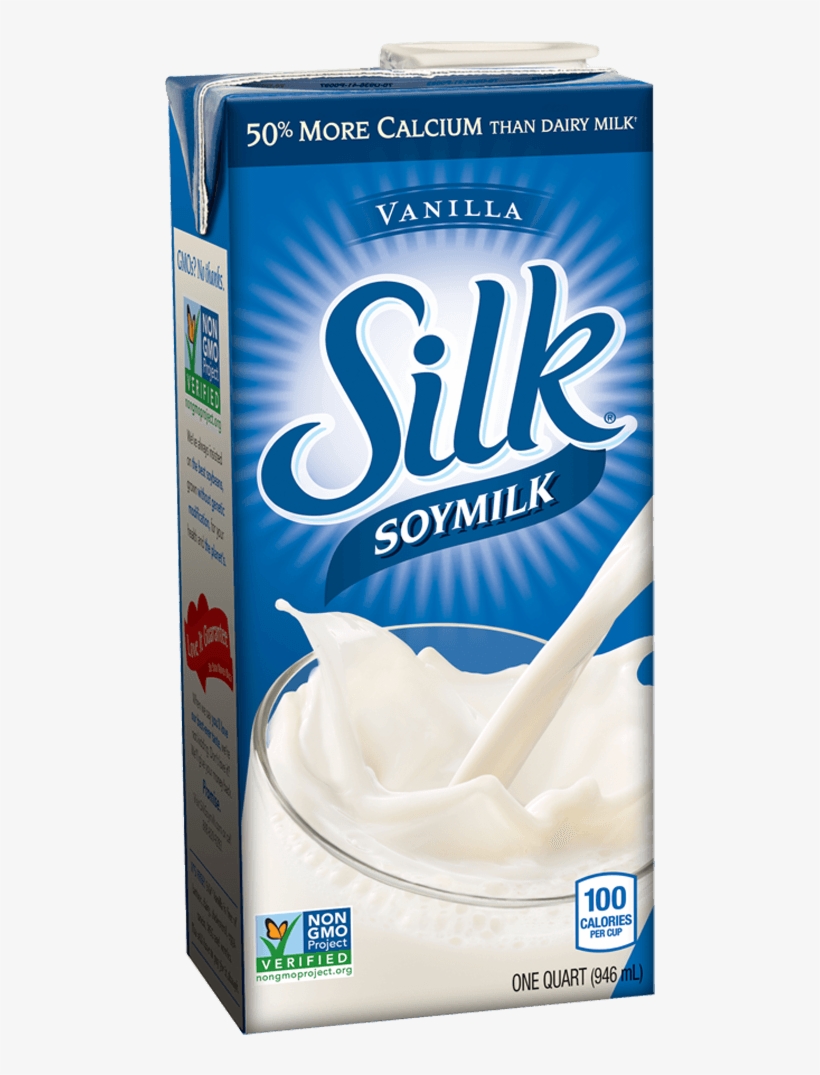 Vanilla Soymilk - Shelf Stable - Silk Soy Milk Transparent PNG ...