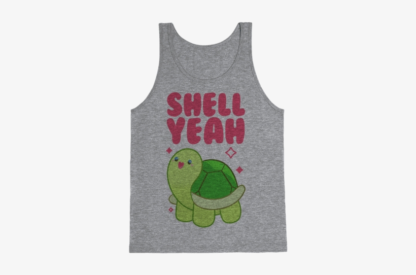 Shell Yeah Cute Turtle Tank Top - Cute Turtle Transparent PNG - 484x484 ...