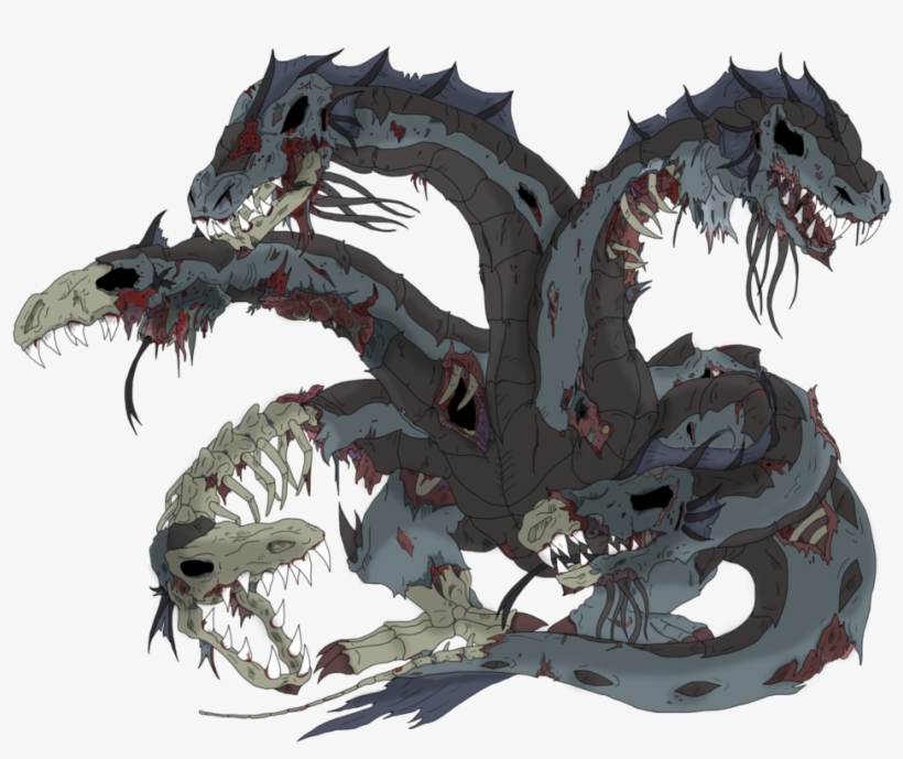 Zombie Hydra By Scrap - Undead Hydra Transparent PNG - 1021x783 - Free ...