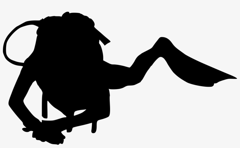 Diving Drawing Black And White - Clip Art Transparent PNG - 2000x1135 ...