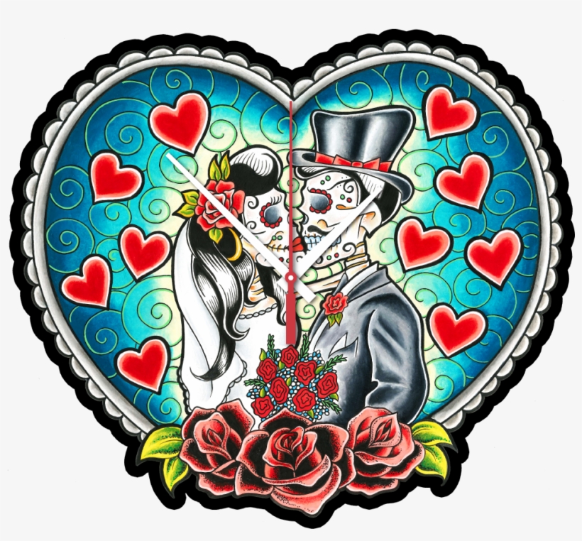 Day Of The Dead Clipart Bride Groom - Day Of The Dead Love Transparent ...
