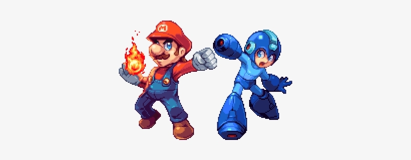 Smash Bros - - Mario Smash Bros Pixel Transparent PNG - 500x260 - Free ...