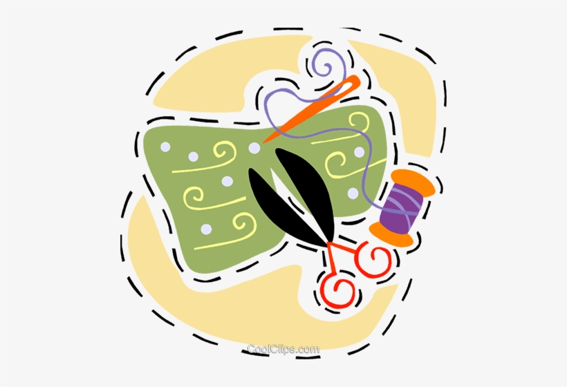 Scissors Needle And Thread Royalty Free Vector Clip - Art Transparent ...