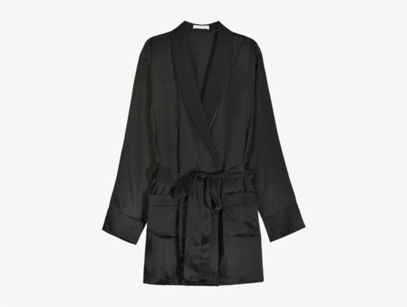 Madeline Robe Black - Overcoat Transparent PNG - 600x600 - Free ...