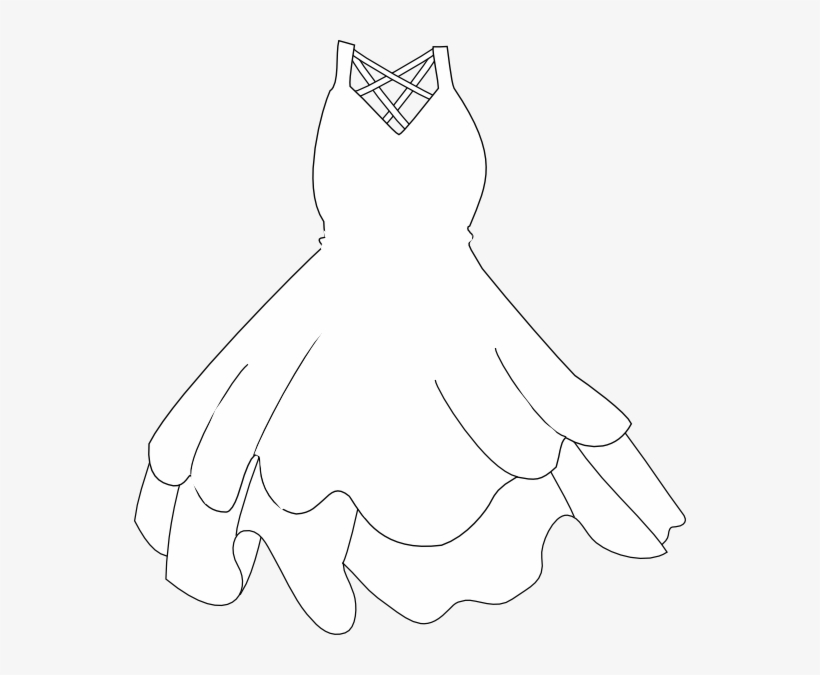 Robe 20clipart - White Dress Clipart Transparent PNG - 552x595 - Free ...