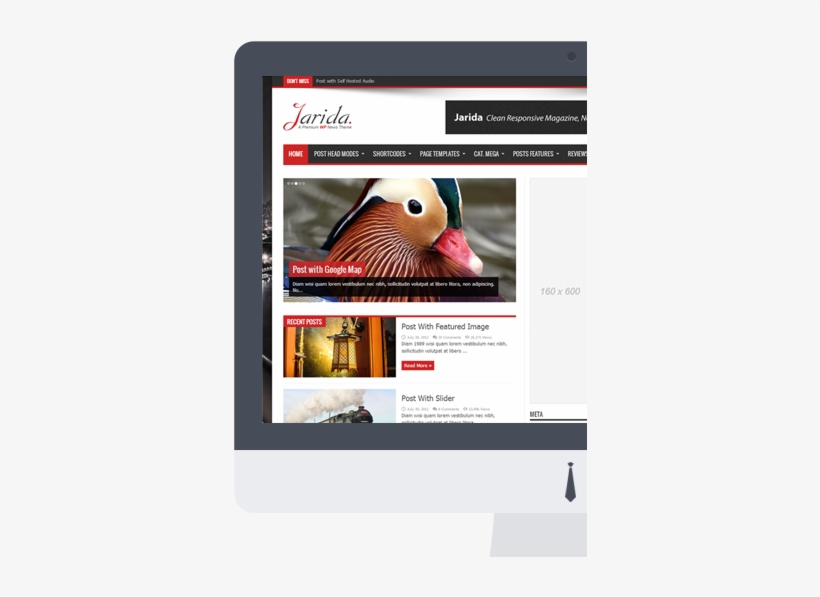 Jarida Theme Jarida Is A Clean Responsive Wordpress - Jarida Theme ...