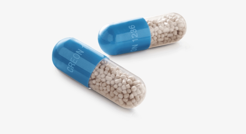 Two Creon 1236, 36k Dose Capsules - Pancrelipase Transparent PNG ...