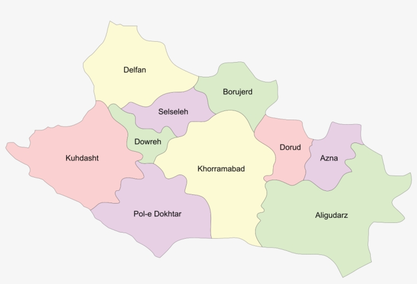 Lorestan Province Map Transparent PNG - 1200x763 - Free Download on NicePNG