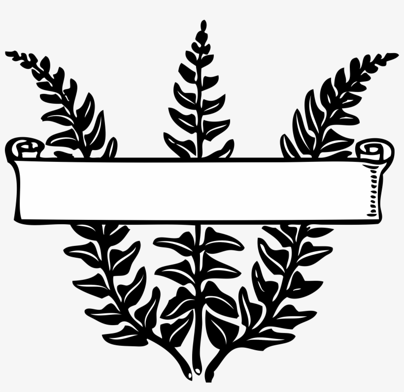 Rolling In Ferns - Ribbon Title Clipart Png Transparent PNG - 800x739 ...