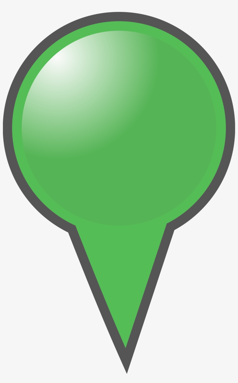 Green Push Pin