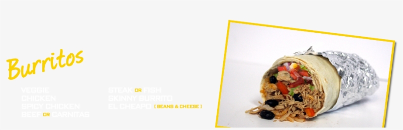 Slider Burritos - Flying Burrito Co Transparent PNG - 915x253 - Free ...