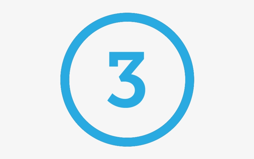 3 - Number 3 Png Blue Transparent PNG - 500x499 - Free Download on NicePNG