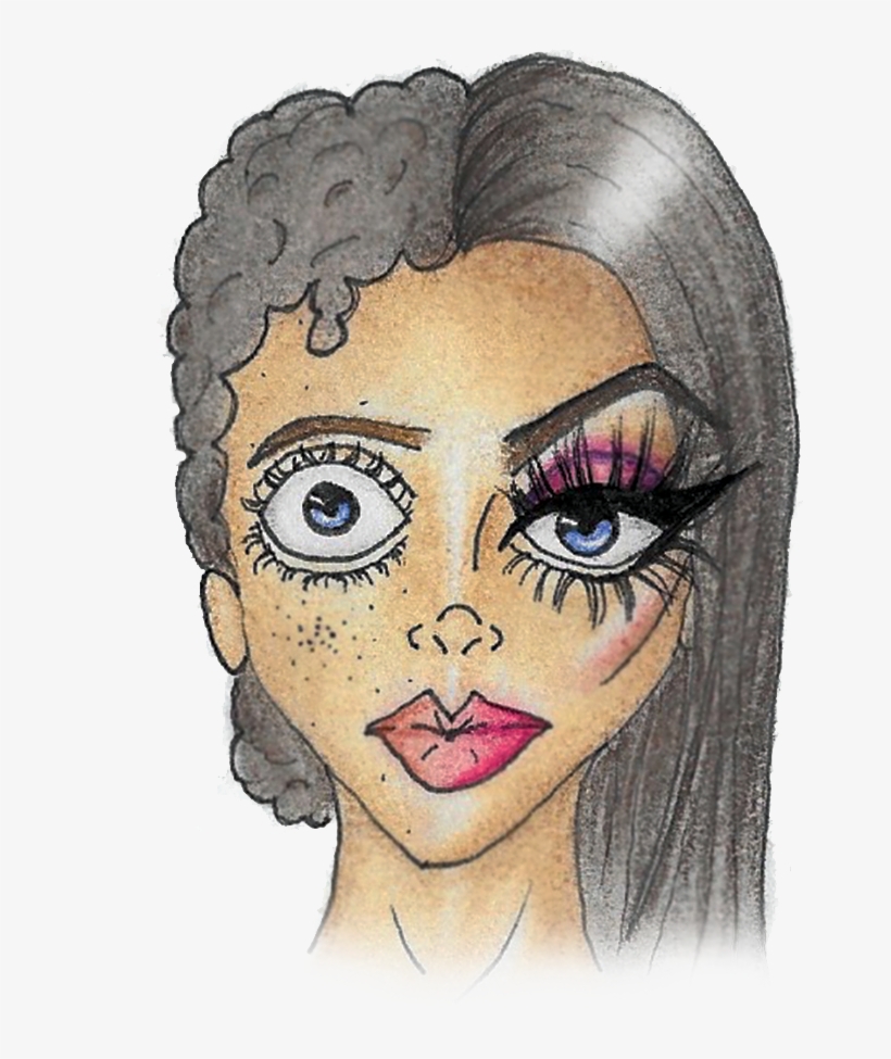 Artsy Drawing Portrait - Plastic Surgery Drawing Transparent PNG ...