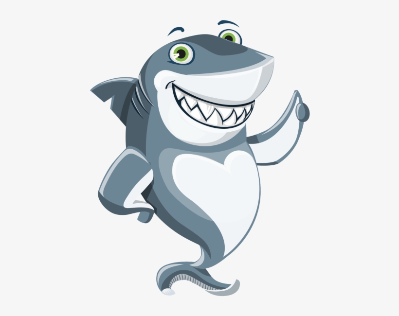 Download Shark Png Cartoon - Transparent Background Shark Clipart - HD ...