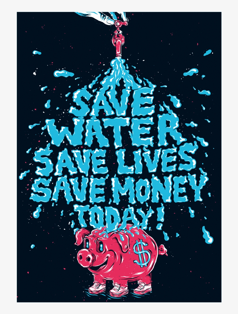 Poster Design For Save Water Transparent PNG - 1400x1000 - Free ...