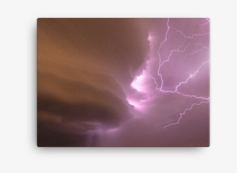 Supercell Wrapped In Lighting Canvas - Lightning Transparent PNG ...