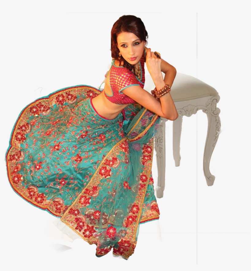 Pink N Blue Sitting Lehenga - Choli Transparent PNG - 1000x1000 - Free ...