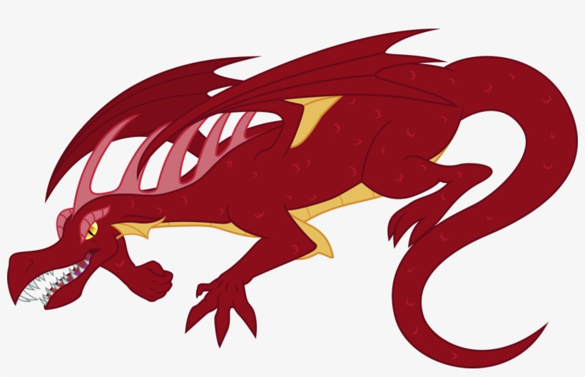 Crystal Vector Red Maroon Background - My Little Pony Red Dragon ...
