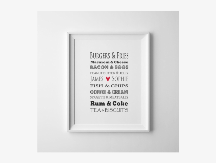 Personalised Couples Things That Go Together Picture - Romance ...