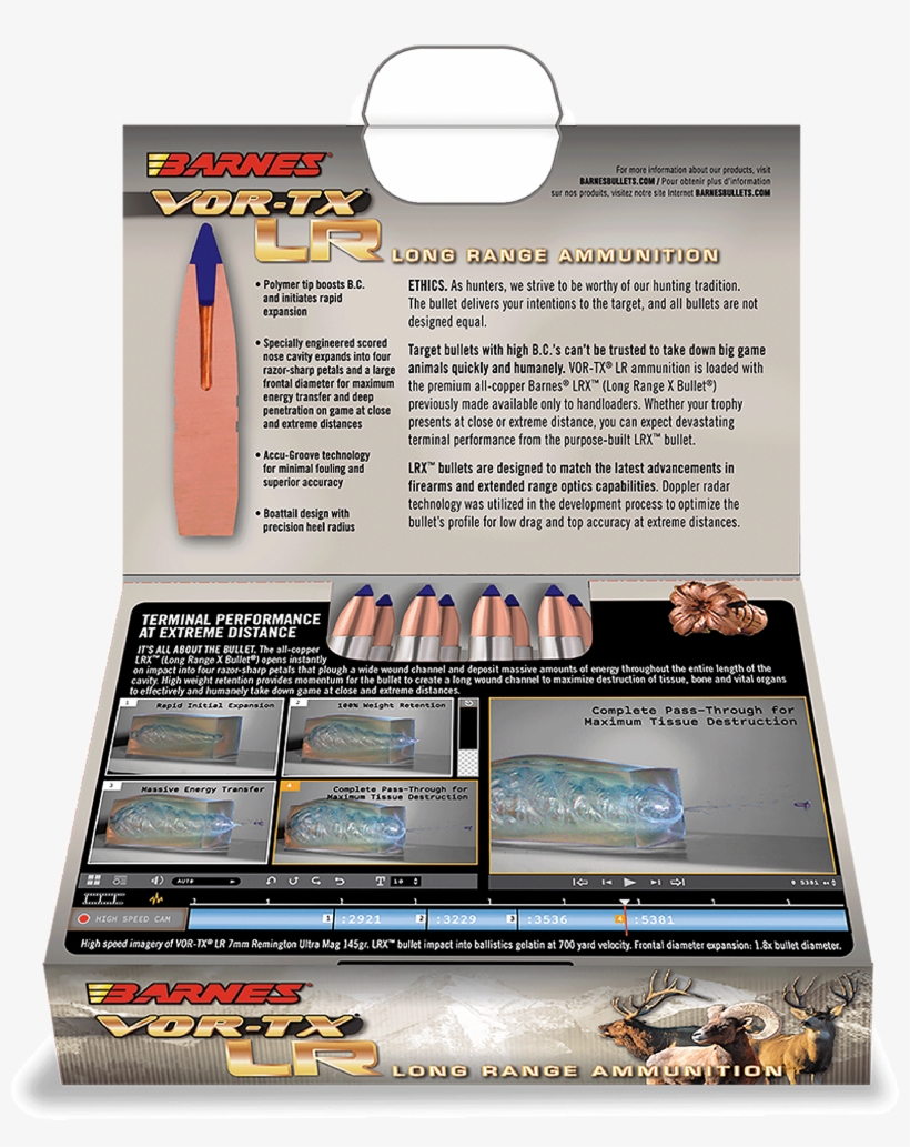 Ballistics - Barnes Vor Tx Lr 6.5 Creedmoor Transparent PNG - 1600x1976 ...