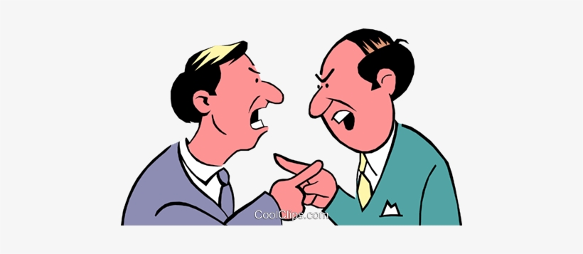 Cartoon Argument Royalty Free Vector Clip Art Illustration - Disputes ...