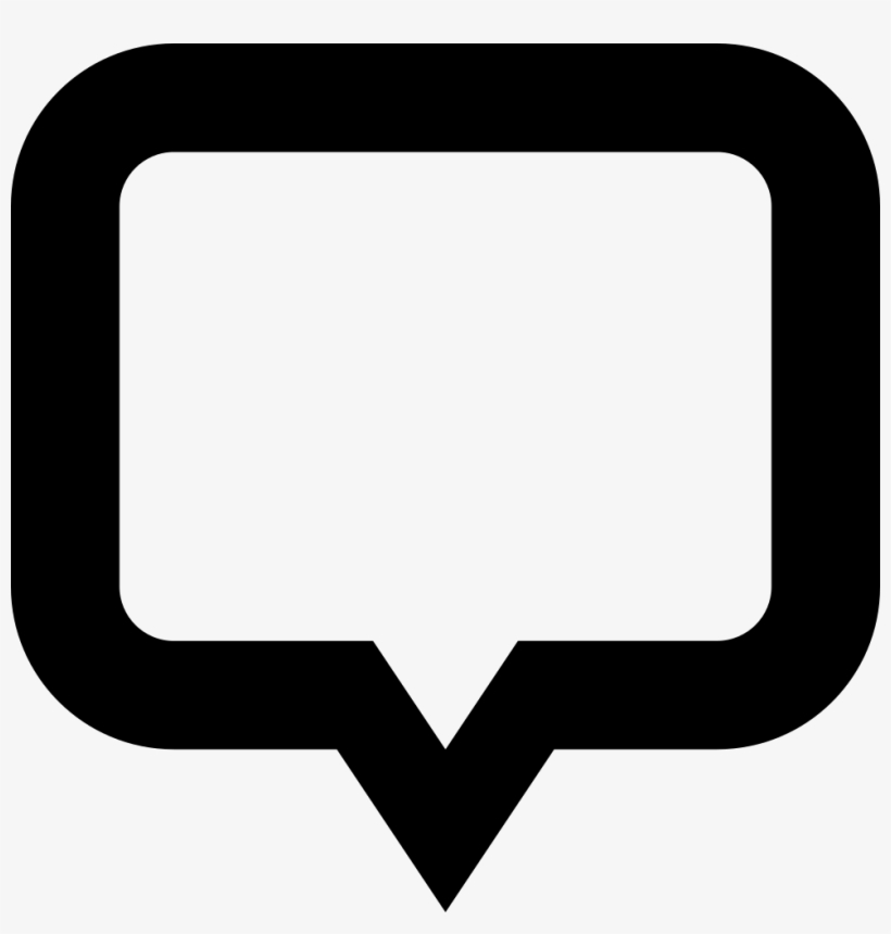 Download Speech Bubble Center - Font Awesome Comment Icon - HD ...
