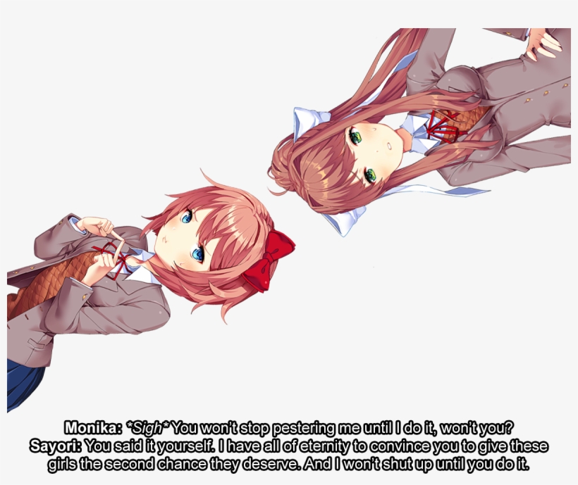 Doki Doki Literature Girls Hello Everyone - Cartoon Transparent PNG ...