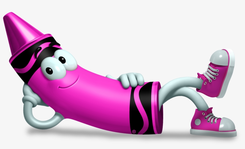 Pink Crayon Lounging - Pink Crayon Transparent PNG - 1456x815 - Free ...
