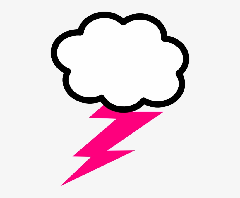 Pink Clip Art At Clker Com Vector - Pink Lightning Bolt Transparent PNG ...