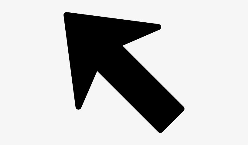 Arrow Pointing Up Left Vector - Arrow Pointing Up Left Transparent PNG ...